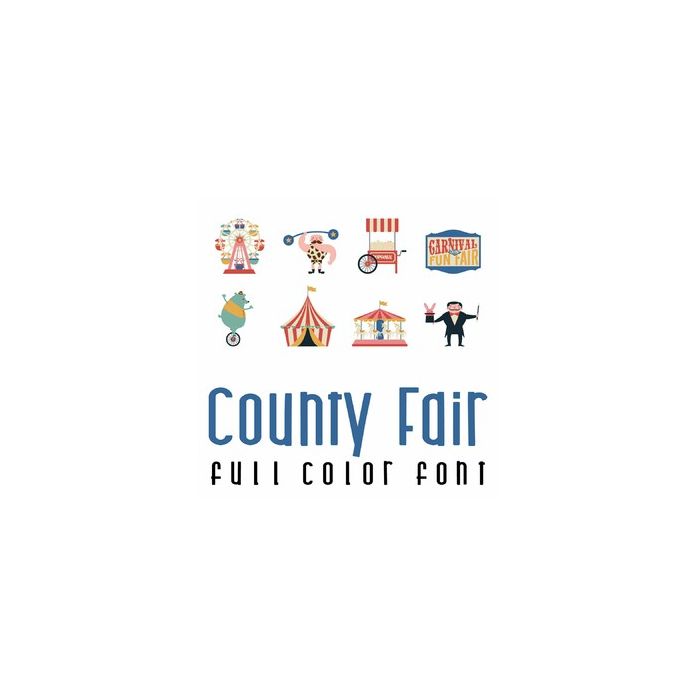 County Fair Full Color Font
