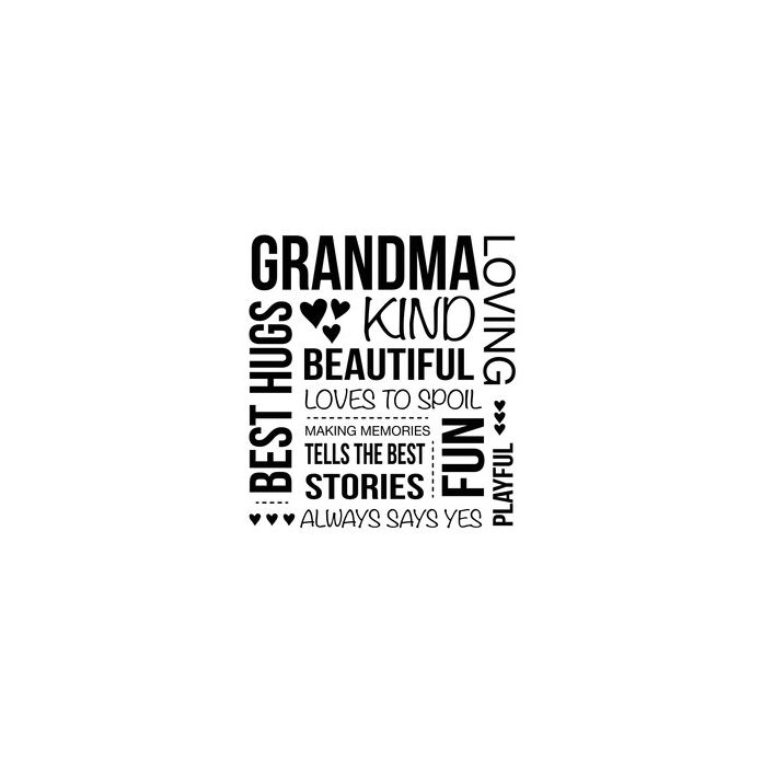 Grandma Inspirational Definition Word Art