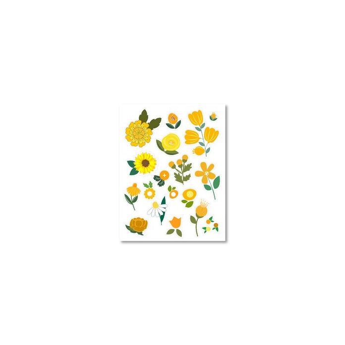 Yellow Flower Sticker Sheet