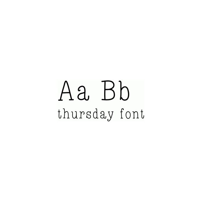 thursday font