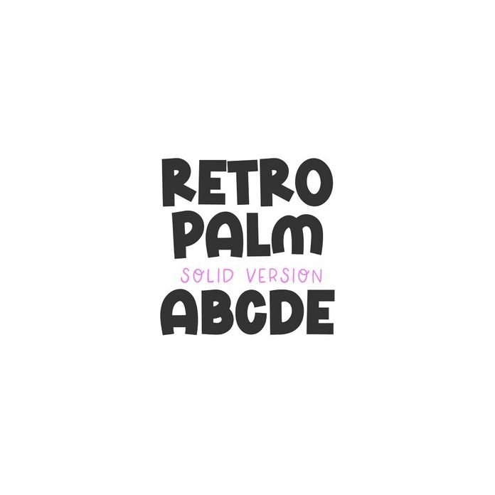 BFC Retro Palm Solid Display Font