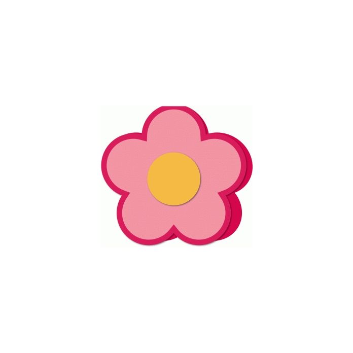 'flower' shaped card