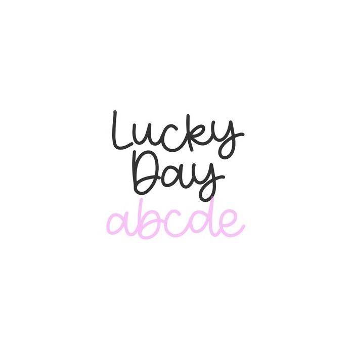 BFC Lucky Day Cursive Font