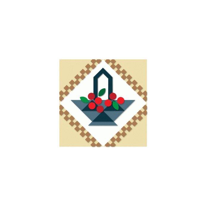 cherry basket quilt block