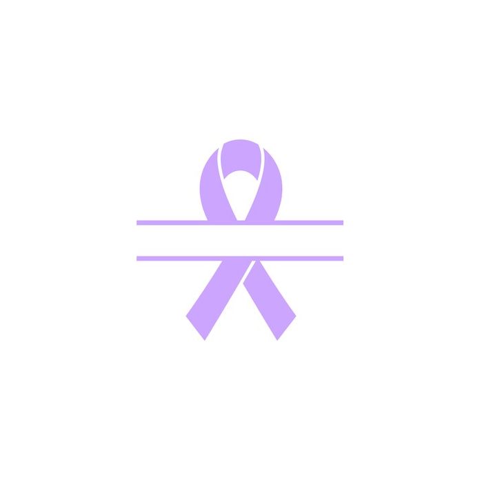 Cancer Ribbon Monogram