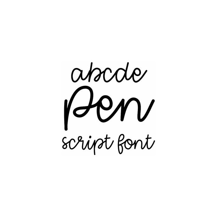 pen script font