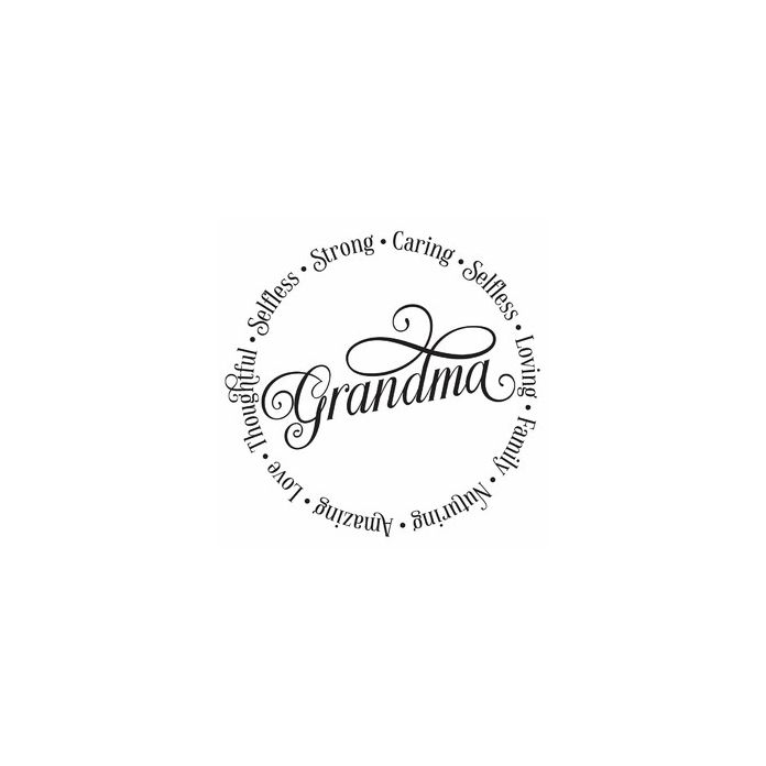 Grandma Word Art Circle