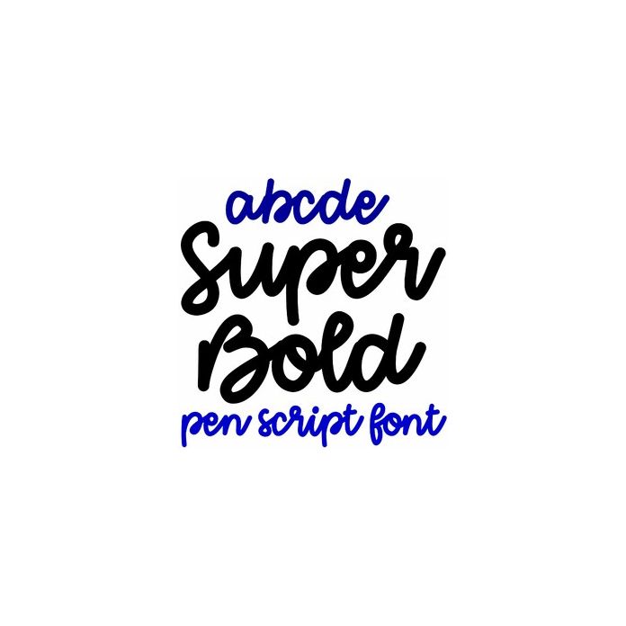 super bold pen script font|413680
