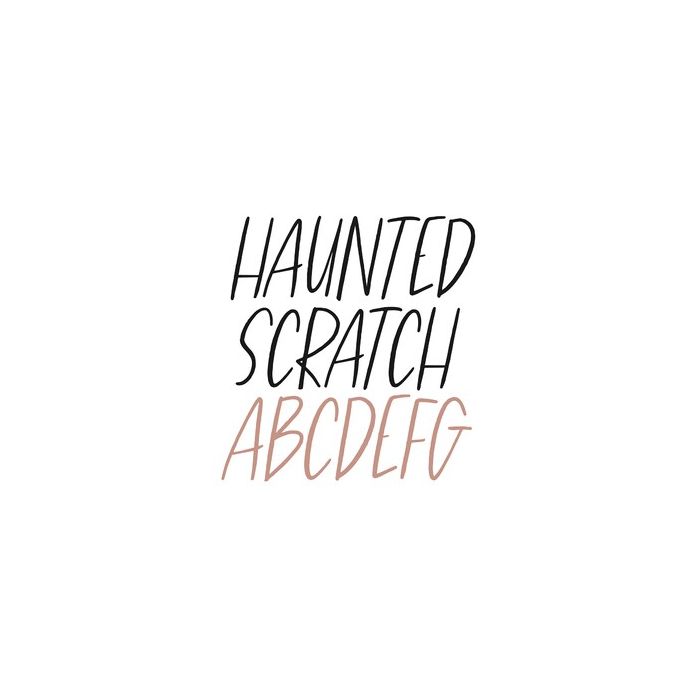 BFC Haunted Scratch Distressed Halloween Font