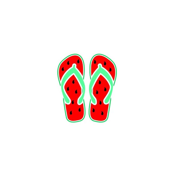 SUMMER WATERMELON SLIPPERS