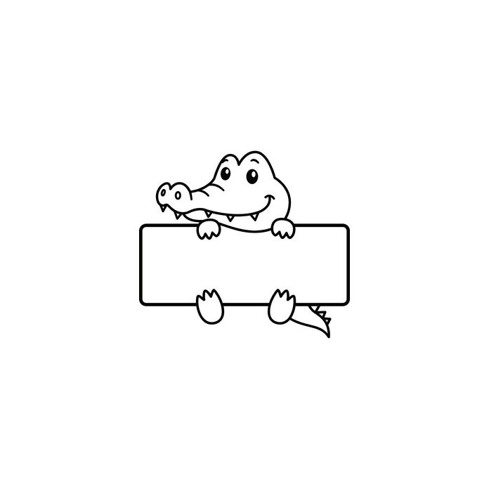 Crocodile Name Tag
