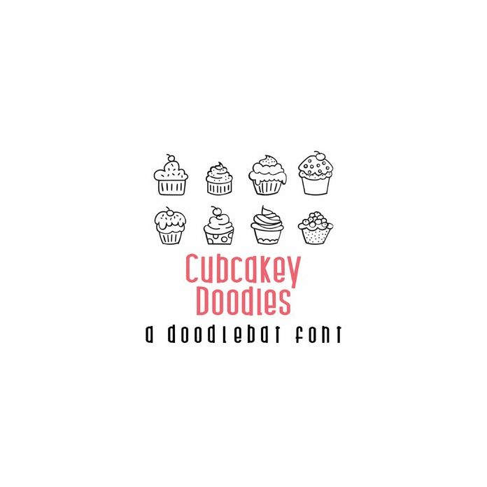 Cupcakey Doodles Doodlebat Font