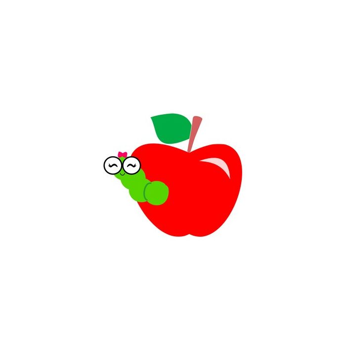 BACK TO SCHOOL APPLE WORM