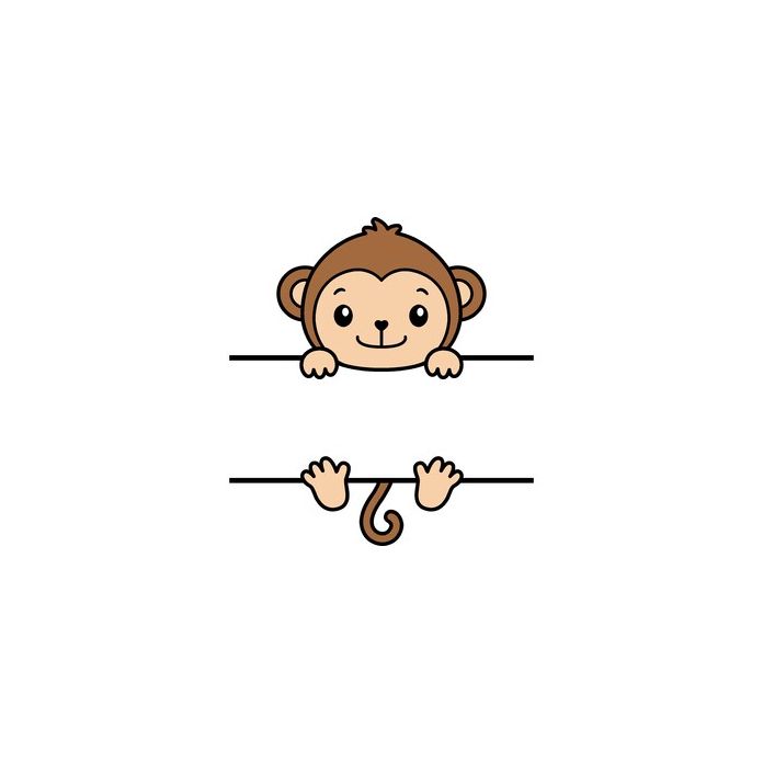 Monkey Name Frame