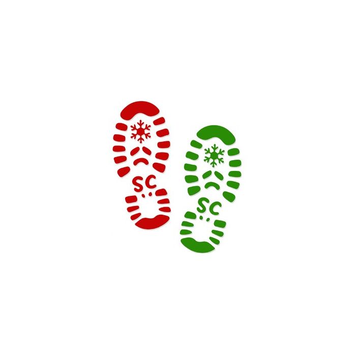 Santa Shoe Prints