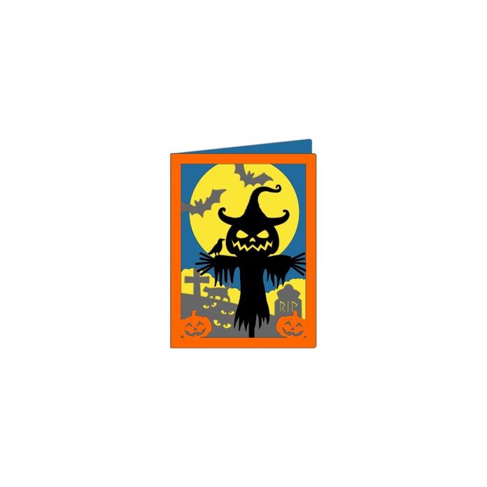 scarecrow halloween card