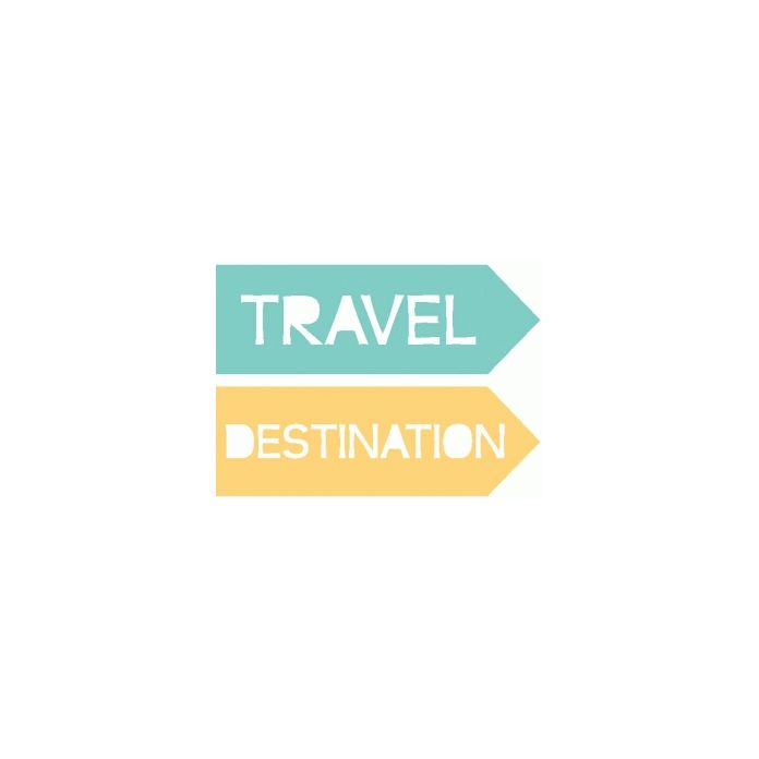 travel & destination word arrows