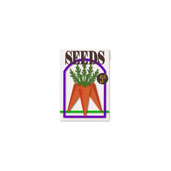 3d carrot seed packet|42134