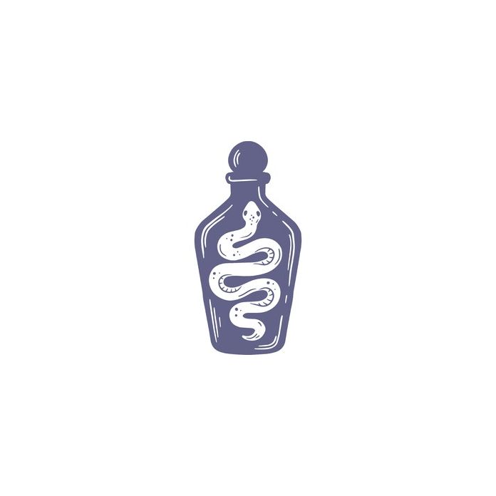 snake potion bottle