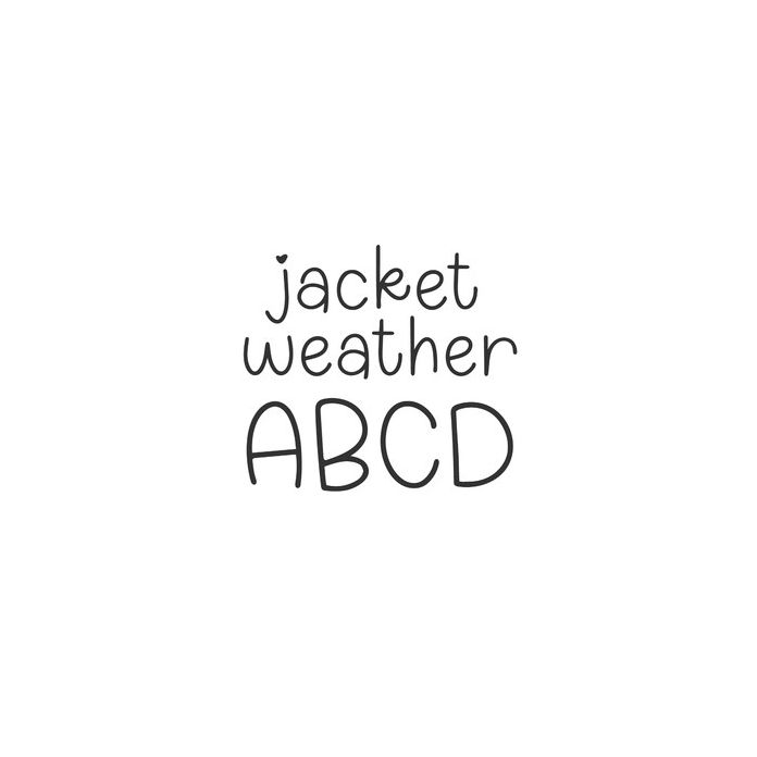 BFC Jacket Weather Handwriting Font