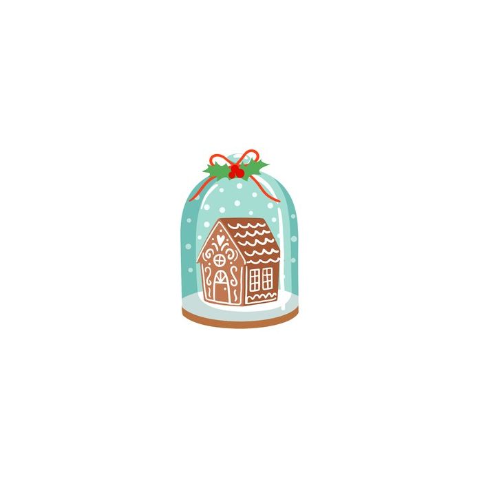 GIngerbread House in Snow globe