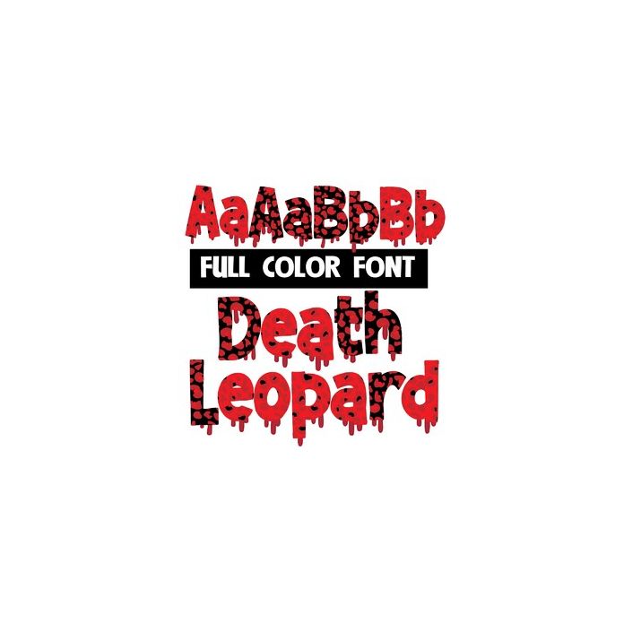 Death Leopard Color Font