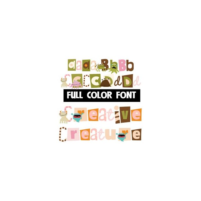 Creative Creative Color Font