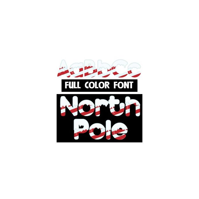 North Pole Color Font