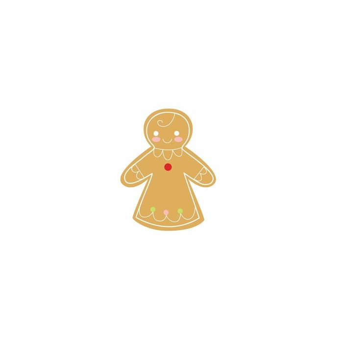Gingerbread Lady Christmas Cookie