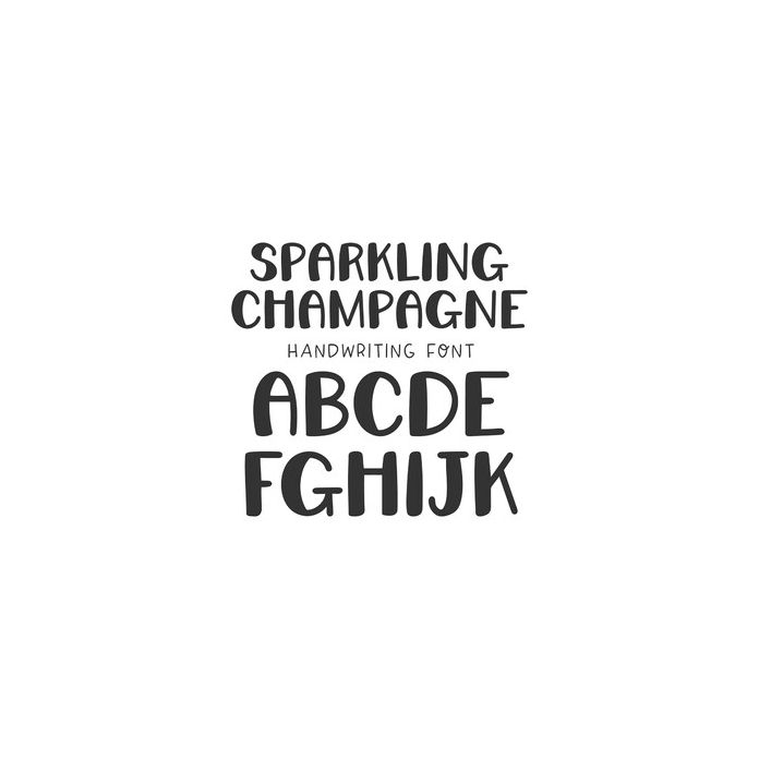 BFC Sparkling Champagne Brush Font