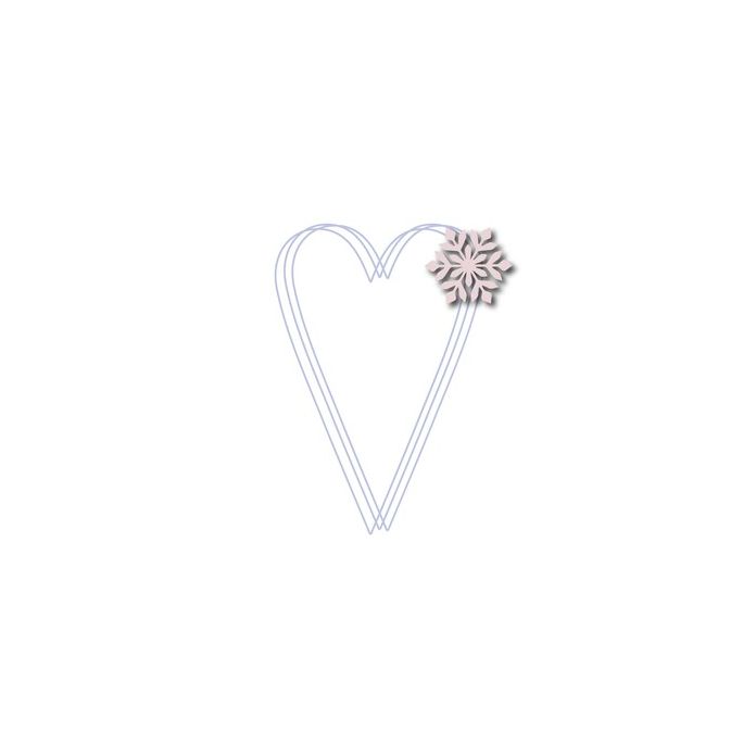 snowflake heart wire frame 3