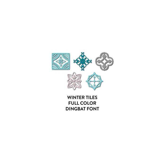 winter tiles full color dingbat font