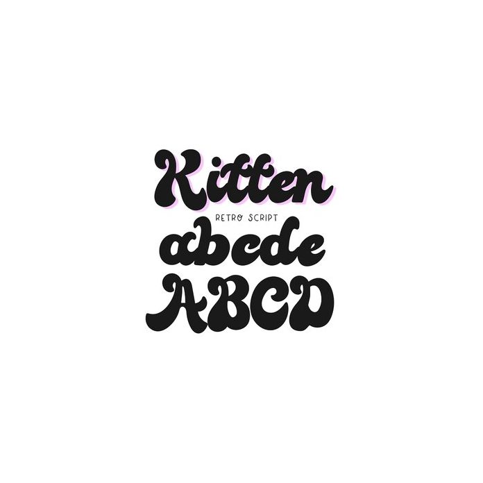 BFC Kitten Retro Script Font