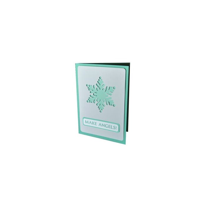 Make Angels – Snowflake Stencil Card
