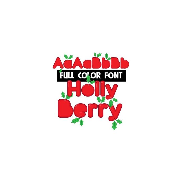 Holly Berry Color Font