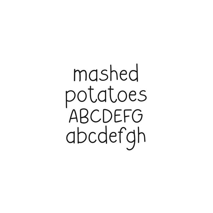 BFC Mashed Potatoes Simple Handwriting Font