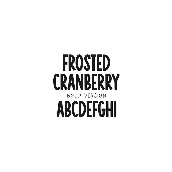 BFC Frosted Cranberry Bold Winter Font