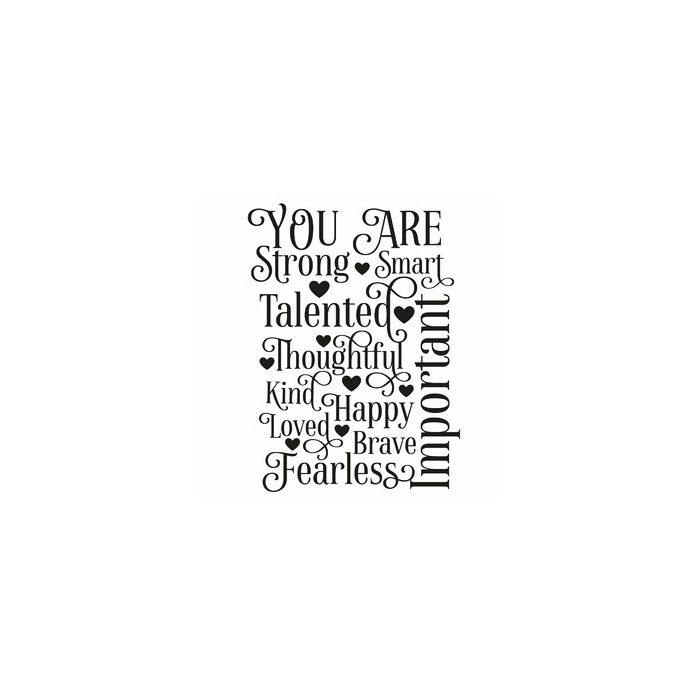 You Are Inspirational Affirmations Collage Wall Art