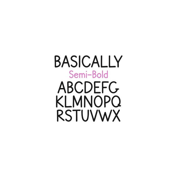 BFC Basically Semi-Bold Basic Handwriting Font