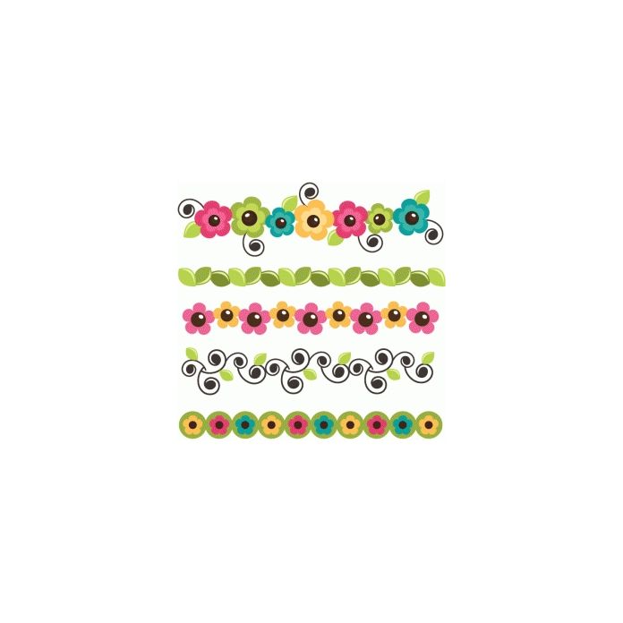 flower borders set of 5