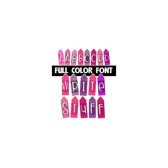 Write Stuff Color Font