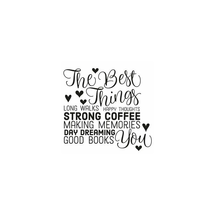 The Best Things Word Art Wall Art
