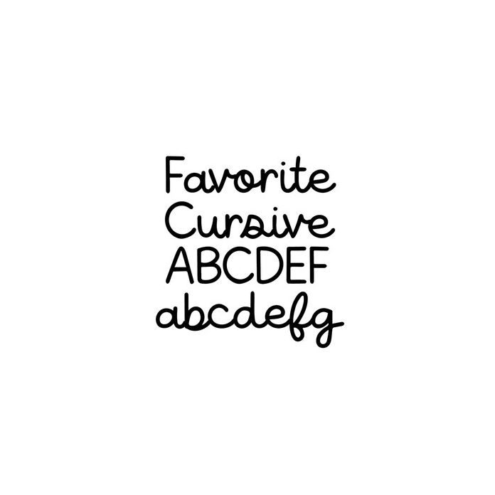 BFc Favorite Cursive Back To School Font