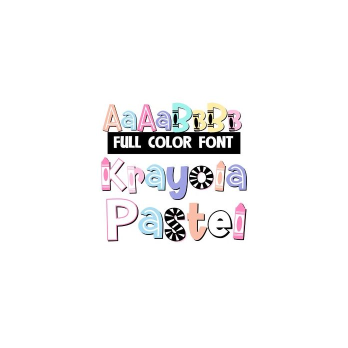 Krayola Pastel Color Font
