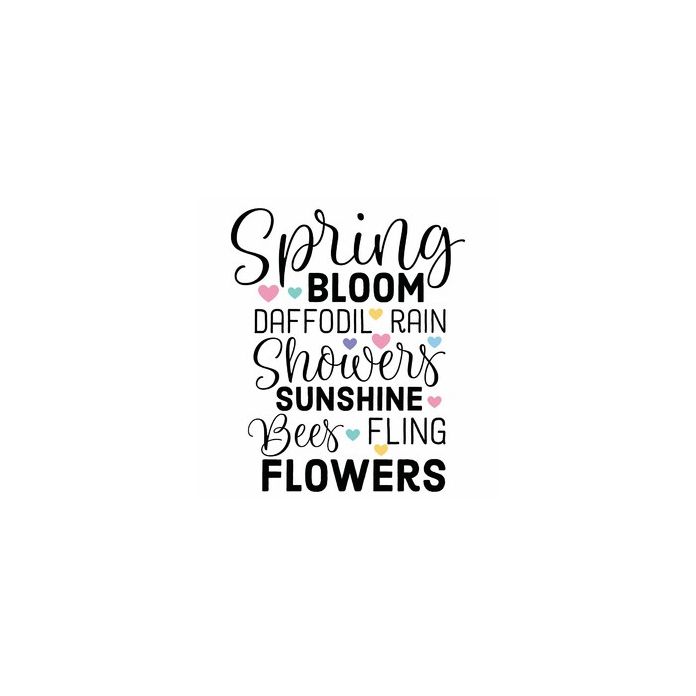 Spring Word Art Wall Art