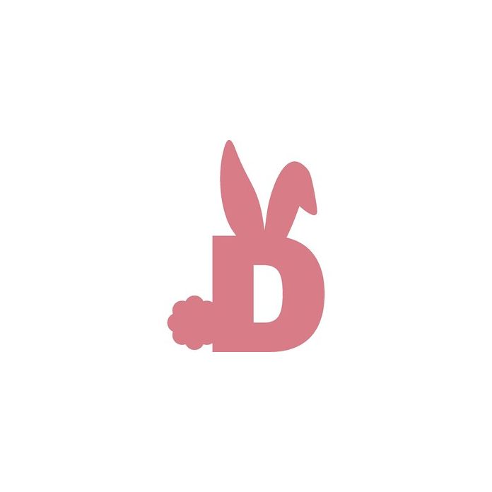Easter Bunny Letter D