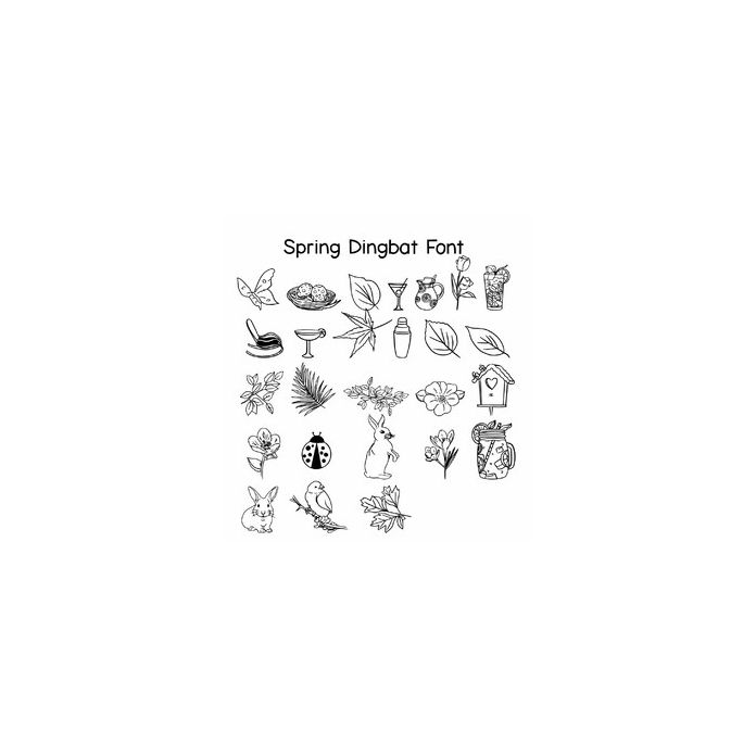 Spring Dingbat Font