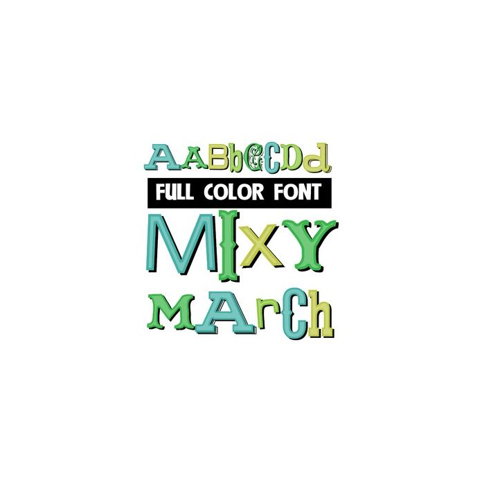 Mixy March Color Font