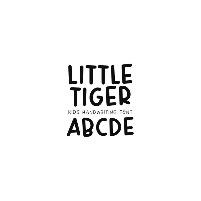 BFC Little Tiger Kids School Handwriting Font