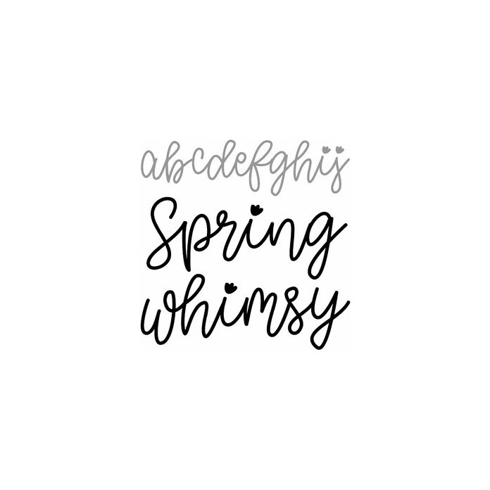 spring whimsy handwriting script font